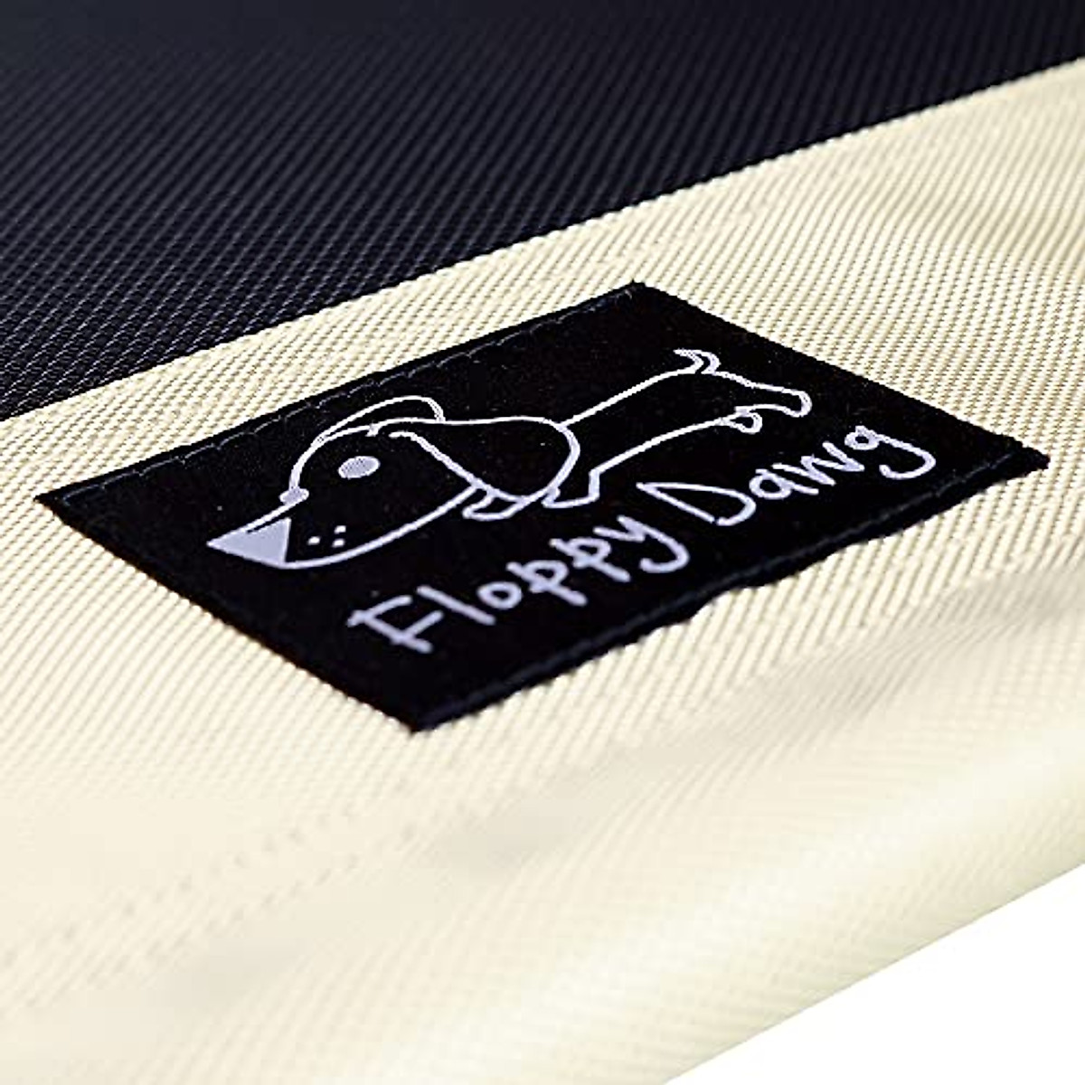 Floppy Dawg Just Chillin’ Elevated Dog Bed. LuxLife Edition - Premium Cot Includes Two Designer Canopies. Lightweight and Portable, Indoor or Outdoor. Chill in Style on Raised Breathable Mesh Fabric.