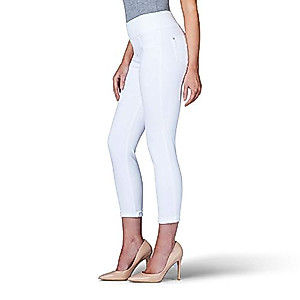 Rock & Republic Womens Denim Rx Fever Stretch Crop Capri Jeans, Antidote-White, 10 US