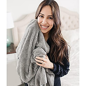 Pack of 2, Large Microfiber Hair Towels for Women-Super Absorbent & Quick Dry Hair Drying Towel- Hair Towel Wrap for Curly Hair Long & Short Hair- Anti-Frizz Hair Turbans for Wet Hair (Gray & Pink)