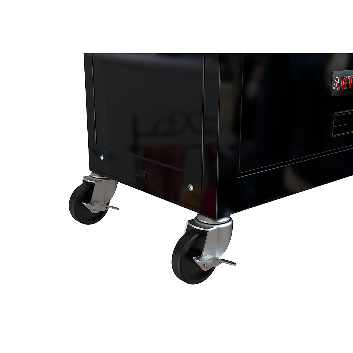 8 Drawer Rolling Tool Chest with Wheels, High Capacity Tool Storage Cabinet & Tool Box Cart, Lockable Rolling Tool Chest with Drawers, Toolbox Organizer for Garage Warehouse Workshop - Black