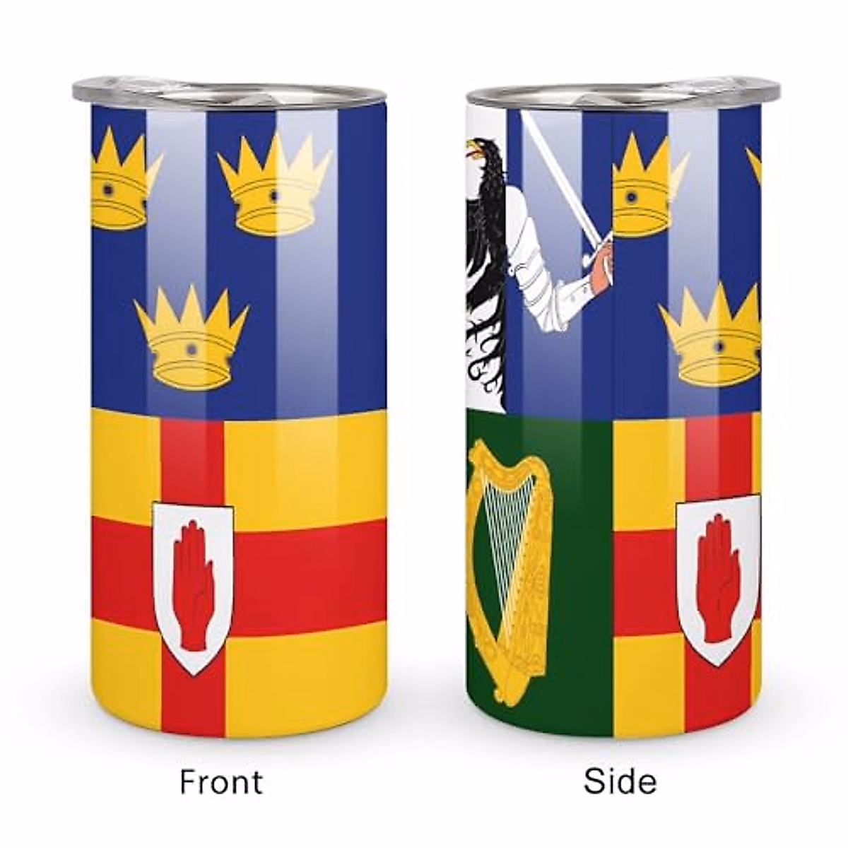 Four Provinces of Ireland Flag Funny Coffee Mug Stainless Steel Travel Insulated Tumbler Double Wall Water Cup 10 Oz