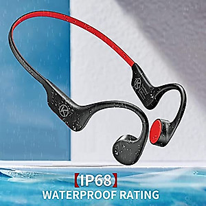 Bone Conduction Headphones, Open-Ear Bluetooth Sport Headphones, Built-in Mic Wireless Earphone