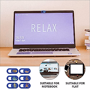 SOLUSTRE 6Pcs Lens Cover Eye Webcam Cover Slider Webcam Cover Blocker Camera Cover for Laptop Tablet Computer Camera Cover Webcam Privacy Lap Desk Webcam Slide Cover Cell abs