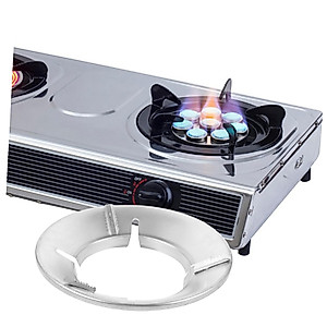 Cabilock Wok Rack Iron Gas Stove Wok Support Ring Wok Support Stand Energy Saving Cooktop Range Pan Gas Cover for Home Restraurant Hotel (Silver)