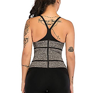 Women's Waist Trainer Sauna Belt Hourglass Body Shaper Neoprene Sweat Corset for Weight Loss