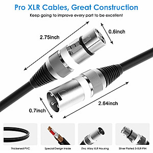 Dacimora Bundled Products of 4 Channel 3-Pin Multi Network Snake Receiver and 2-Pack 100FT XLR Microphone Cable