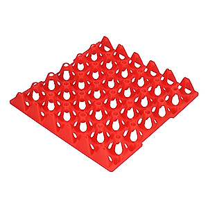 01 Egg Flats, 30 Cell Reusable Egg Storage Tray 5PCS for Hennery for Farm(red)