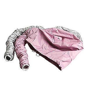 Kingzhuo 2 Pcs Bonnet Hair Dryer Portable Safe Women Hair Dryer Soft Bonnet Hair Dryer Hood Soft Hat Hair Dryer Hat Dryer for Blower (one Sliver Another is Pink)