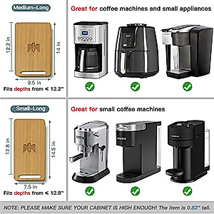 Appliance Sliders for Kitchen Appliances Sliders Tray-Coffee Maker Slider for Counter, Appliance Sliding Tray for Coffee Maker, Air Fryer, Food Processor, Blender, Toaster, Coffee Bar Accessories, Coffee Bar Essentials (9.5” X 14”)
