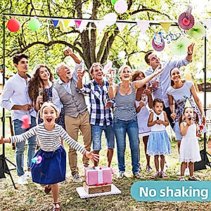 Heavy Duty Backdrop Stand, 6.5 x 10ft Adjustable Photo Backdrop Stand for Parties, Back Drop Banner Stand Support System Kit for Photoshoot, Portrait, Studio Photography, Baby Shower…