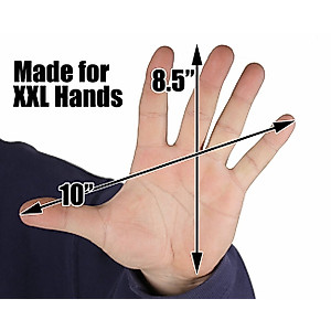 Jewboer 23.6" Rubber Sandblast Cabinet Gloves,Sandblasting Sand Blaster Gloves for Sandblaster Blast Abrasive Cabinet