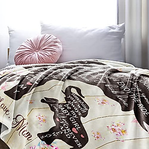 Novifaly Gifts for Daughter from Mom Gifts for My Daughter Blanket Mothers Birthday Gift for Daughter from Mom Best Daughter Gift Ideas for Daughter from Mom Throw Blanket 50×60inch