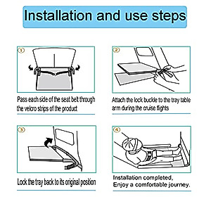 YANGSHILEI Airplane Seat Extender for Kids,Airplane Must Haves for Toddlers,Toddler Airplane Bed,Toddler Airplane Travel Essentials,Waterproof Airplane Seat Extender for Kids, Black (Extender Only)