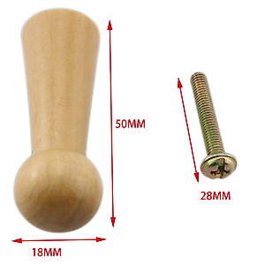 ZCZQC 8pcs Wooden Coat Hooks Shaker Pegs Coat Peg Natural Wood Hook Wall Mounted Screw-on Shaker Pegs Knob