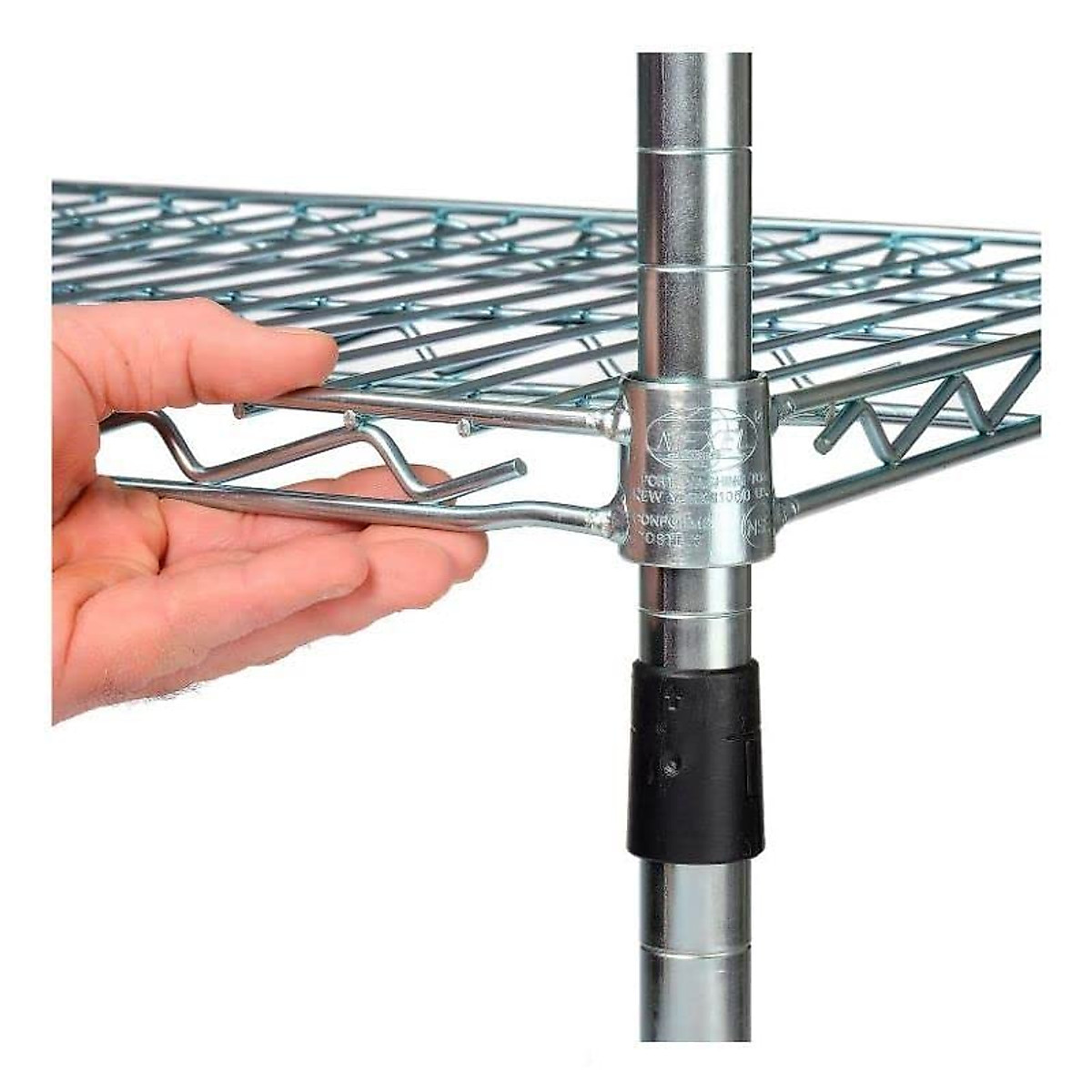 Economy Wire Shelving Starter Unit, 4 Tier, Zinc Chromate, 24"W, x 48"L, x 74"H