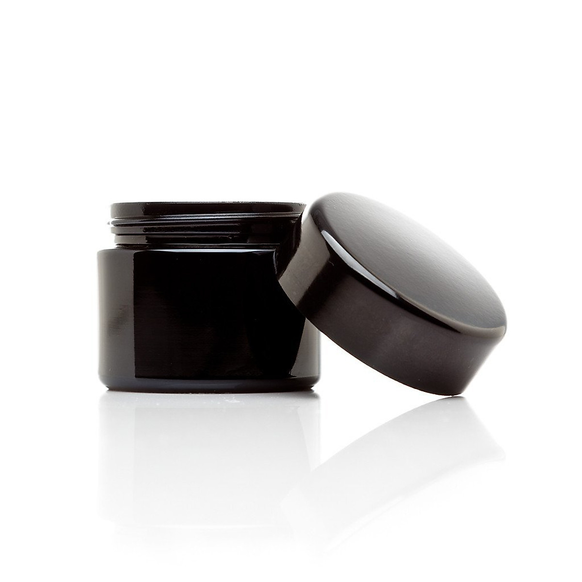 Infinity Jars 30 Ml (1 fl oz) Pocket Size Black Ultraviolet Glass Screwtop Jar 3-Pack