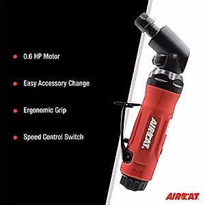 AIRCAT Pneumatic Tools 6295: 115 Degree Angle Die Grinder 18,000 RPM