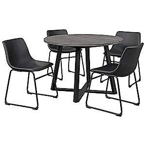 Signature Design by Ashley Centiar Dining Room Table, Gray/Black