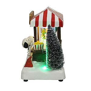 Kurt Adler 7-Inch Battery-Operated Peanuts© LED Musical Table Piece