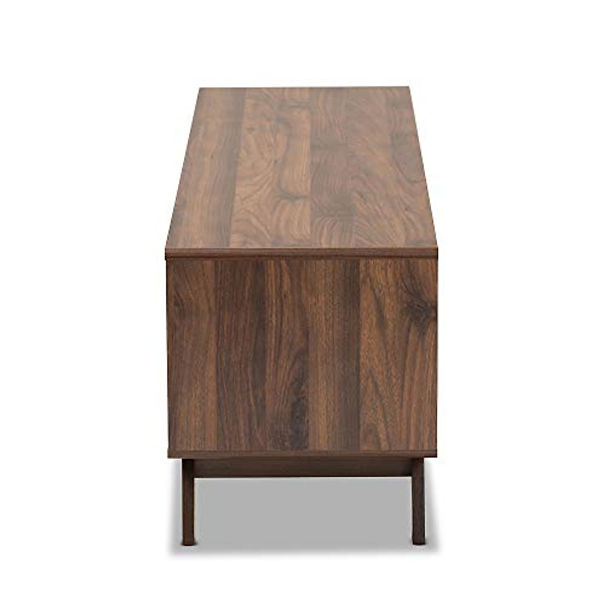 Baxton Studio TV Stands, Grey/Walnut