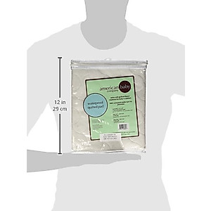 American Baby Company Waterproof Flat Reusable Multi-use Pad Protector, Quilt-Like Multi-use Protective Mattress Pad Cover for Babies, Adults and Pets, White, 27" x 36"