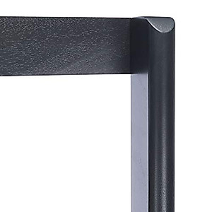 Safavieh Home Collection Allaire Honey Brown/Charcoal 5-Tier Leaning Storage Display Shelves Living Room Bedroom Office Bookcase Etagere, 0