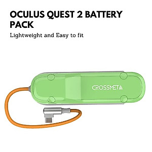 Hoolalas CROSSMETA Battery Pack for Oculus Quest 2 Accessories Extended Rechargeable VR Power Added Longer Golf Gaming Session Optimized for Original Strap Elite Strap