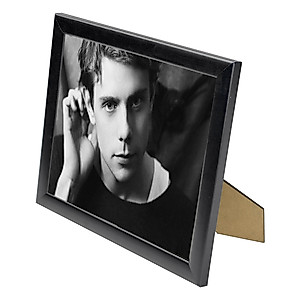 Displays2go Wood Photo Frame (Sets of 4), 8 by 10", Matte Black