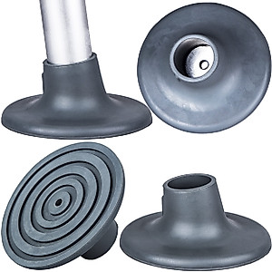 4 Packs Replacement Feet Pads for Shower Chair Bath Seat, 1-1/8" I.D Slope Rubber Feet Caps Universal Fit for Bath Stool, Shower Bench Legs Bathtub Transfer Benches Suction Cup Feet