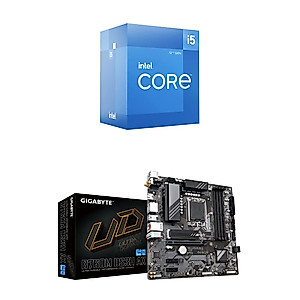 Intel Core i5 Core 12400F + GIGABYTE B760M DS3H AX Motherboard