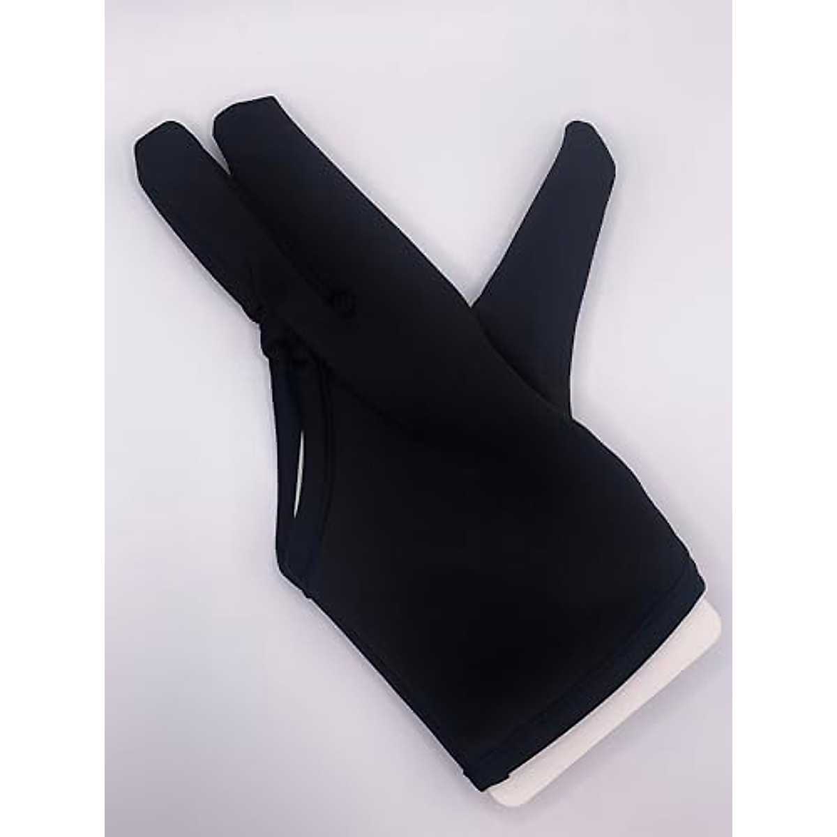 Stilnati Heat Resistant Gloves for Hair Styling Curling, for Barber, Hair Straightening, Keratin Treatment, Curling, Flat Iron, 3 Fingers Glove Hairdressing, Hand Protective Glove, Black, 1 Pcs