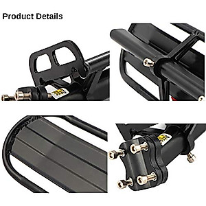 ThreeH Retractable Bike Luggage Cargo Rack Aluminum Alloy Bicycle Pannier Bag Holder Easy to Install BK41