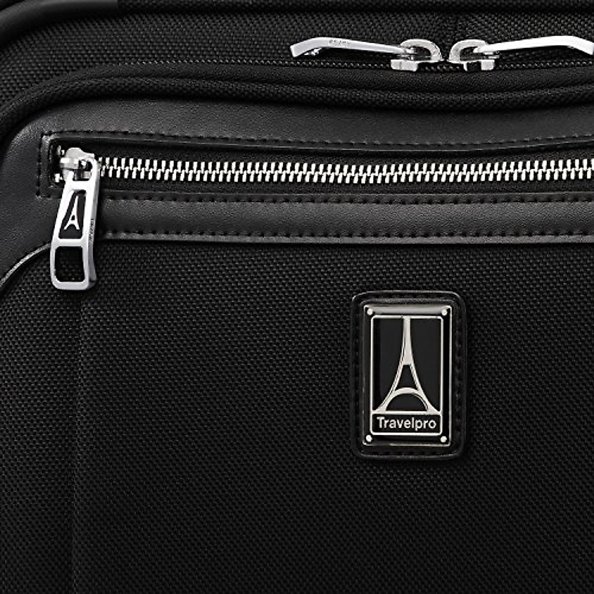 Travelpro Platinum Elite Carry-on Spinner Tote Bag with USB Port, Shadow Black, 16-Inch