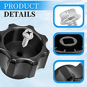 GJK 630-7965 Wall Hydrant Handle Kit Compatible with Prier Mansfield 300 400 & 500 Series Wall Hydrants, Wheel Shaped Frost Proof Hydrant Faucet Handle Parts, Outdoor Faucet Handle & Screw Kit