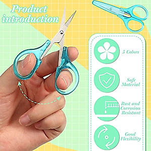 72 Pcs Embroidery Scissors Set Small Craft Scissors for School Kids Lightweight Detail Stainless Steel Scissor with Protective Cover Straight Tip for DIY Sewing Student Office Teacher Art Supplies