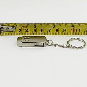 Flash Memory Stick 128MB (NOT GB) USB C Flash Drive Metal Pen Drive Thumb Drive Rotating with Keychain for Data Storage