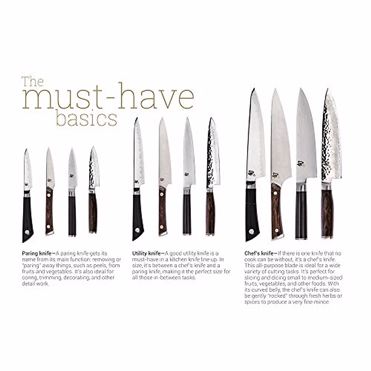 Shun Kanso Santoku 7 Inch Hollow Ground Premium Stainless Steel Blade and Wood Handle Traditional Asian Design Handcrafted in Japan, Multi-Purpose Kitchen Knife