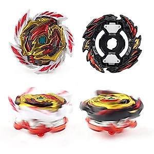 DWIN Bey Battling Toys Burst Booster GT Starter B-145 Venom Diabolos / Devolos .Vn.Bl Battle with B-184 Custom String Bey Launcher LR Left+Right Spin & Launcher Grip Spinning Top Toys Set (B-145)