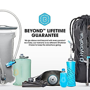 HydraPak Shape-Shift (for 2L or 3L Hydration Packs) Low-Profile Water Bladder/Reservoir for Hydration Backpacks - High Flow Bite Valve, Leak Proof, Fully Reversible, and Dishwasher Safe