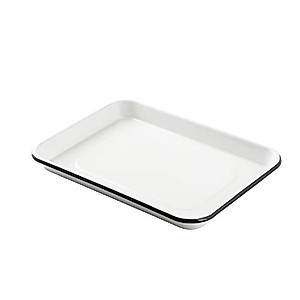 TableCraft 10347 White Enamel 1/4 Size Sheet Pan