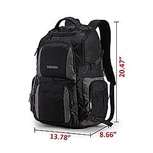 XINCADA Travel Laptop Backpack for Men Carry on Backpack Extra Large Backpacks with Shoe Compartment Business Hiking Daypack
