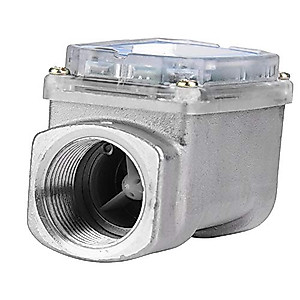 Digital Flowmeters 1" NPT Connector, 15-120L/min Turbine Fuel Flow Meter, Flow Rate Measuring for Gas Oil Fuel