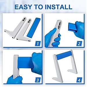 eLabPal 2PCS Pipette Stand, Laboratory Plastic Linear Micropipette Rack, Pipettor Holder, Fits Up to 7-8 Pipettes, Pack of 2(Pipettes Not Included)