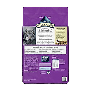 Blue Buffalo Wilderness High Protein, Natural Adult Small-Bite Dry Dog Food, Chicken 24-lb