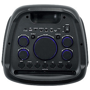 Rockville BASS Party 10 Dual 10 inch Portable Battery LED Party Bluetooth Speaker