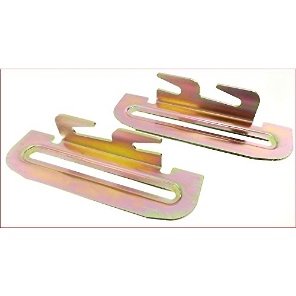 Tech Team #00744 Head and Foot Board Hook Set, Attach a Headboard and Footboard to a Metal Bed Frame, Set of 4, Hardware Included