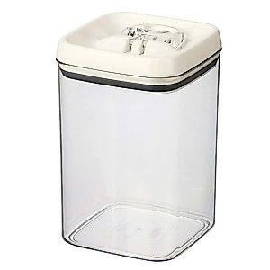Airtight Food Storage Container with Lids, 16 Cup Flip-Tite Square for Dry Food, Flour, Sugar, Soup, Freezer Safe, Microwaveable, White