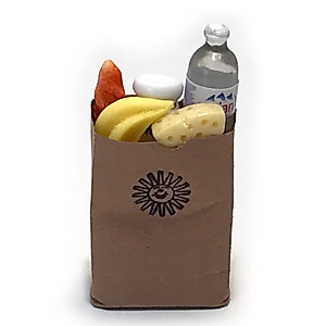 happyblockbuilder LPS Accessories Miniature Dollhouse Compatible with Littlest Pet Shop Food Drink Craft Sets Random Gift Bag Lots; Pets NOT Included (Grocery 8pc.)