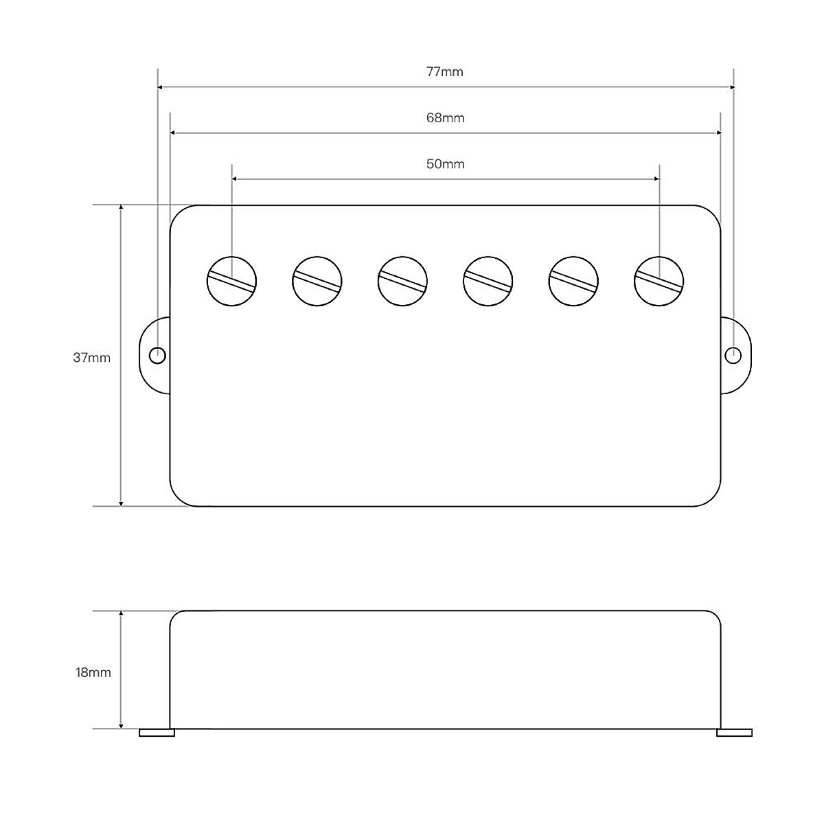 FLEOR Alnico5 Guitar Humbucker Pickup Set Chrome Bridge & Neck Pickups Compatible with LP style Guitar Part