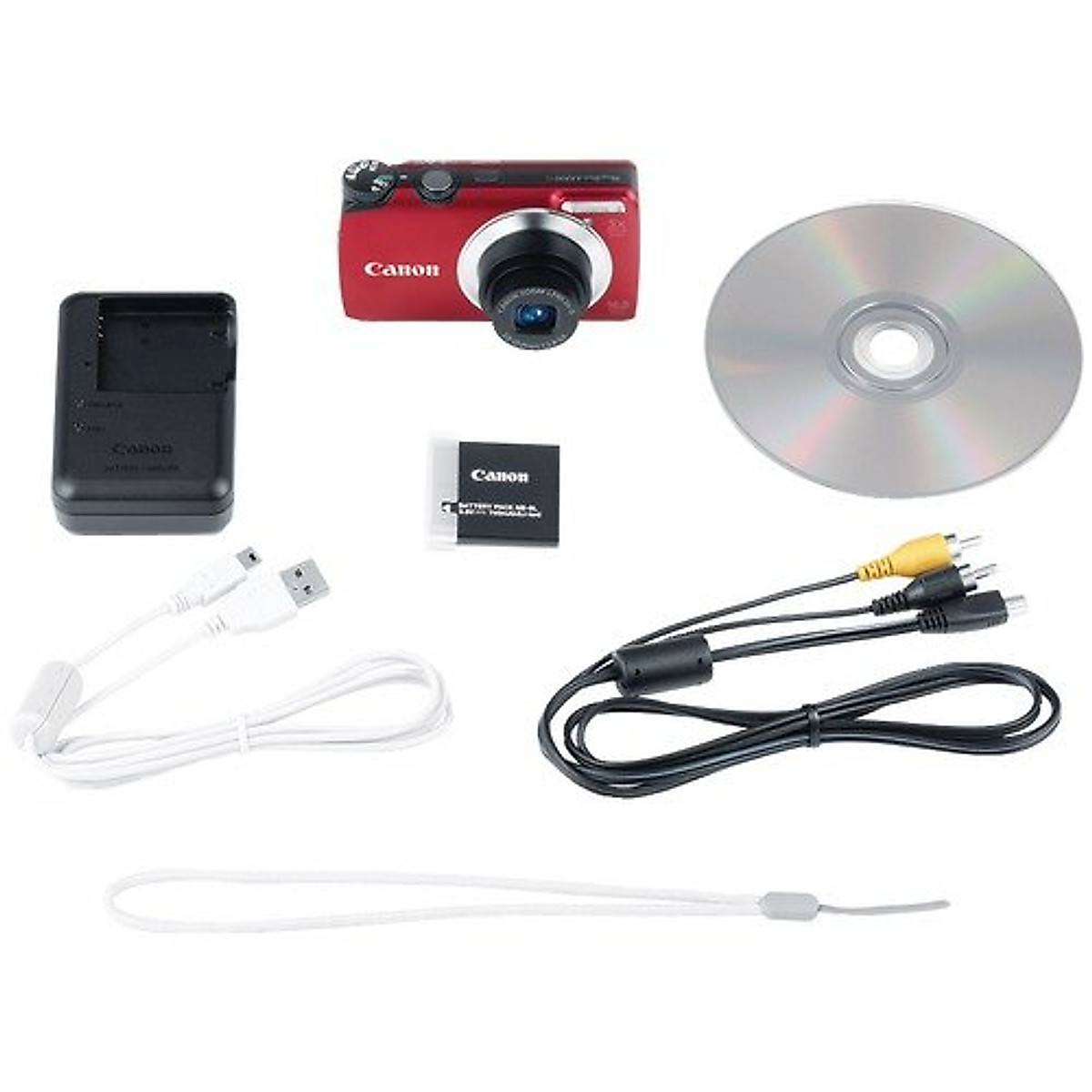 Canon Powershot A3300 IS 16 MP Digital Camera with 5x Optical Zoom (Red)